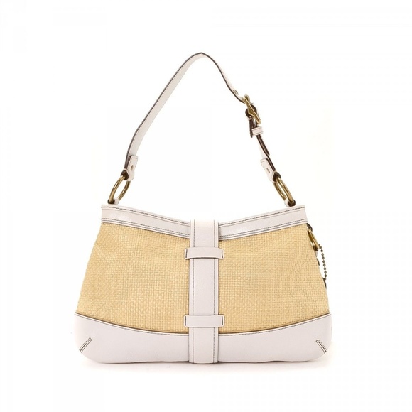Coach | Bags | Coach Raffia Shoulder Bag | Poshmark
